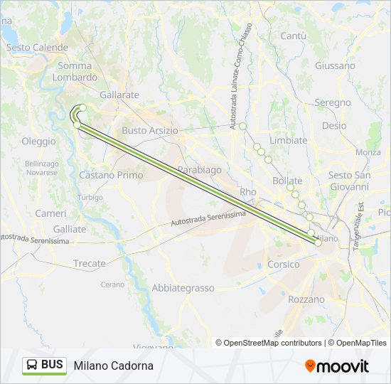 Linea bus: orari, fermate e mappe - Milano Cadorna (Aggiornato)