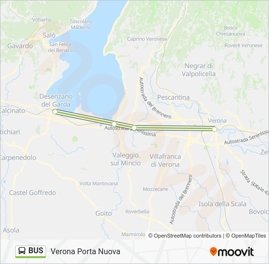 BUS Route: Schedules, Stops & Maps - Verona Porta Nuova (Updated)