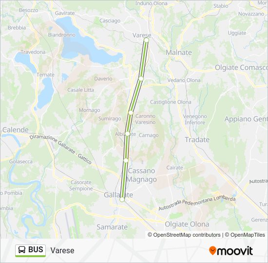 bus Route: Schedules, Stops & Maps - Varese (Updated)