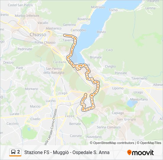 2 Route: Schedules, Stops & Maps - Via Asiago (Updated)
