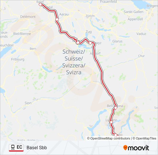 ec Route: Schedules, Stops & Maps - Basel Sbb (Updated)