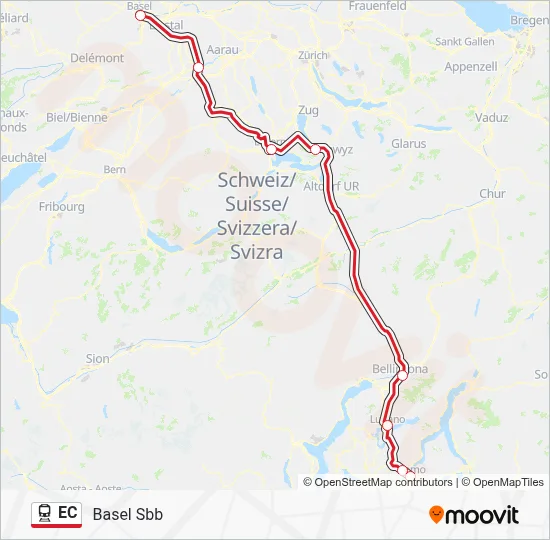 EC Route: Schedules, Stops & Maps - Basel Sbb (Updated)