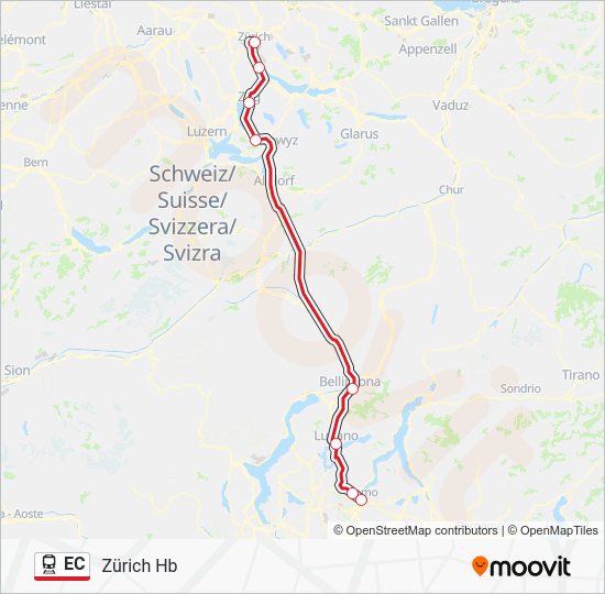 EC Route: Schedules, Stops & Maps - Zürich Hb (Updated)