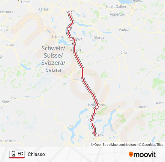 EC Route: Schedules, Stops & Maps - Chiasso (Updated)