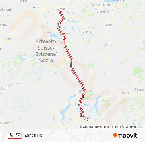 ec Route: Schedules, Stops & Maps - Zürich Hb (Updated)
