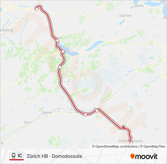 ic Route: Schedules, Stops & Maps - Domodossola (Updated)