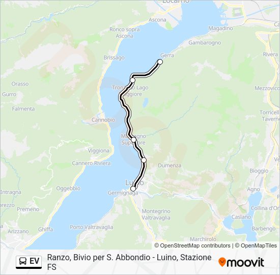 ev Route: Schedules, Stops & Maps - Luino, Stazione FS (Updated)