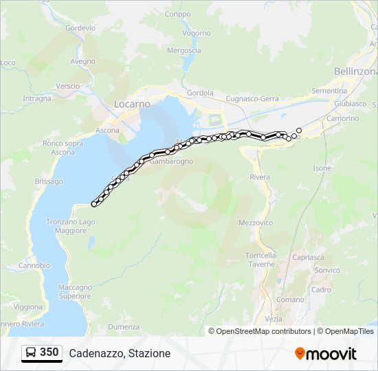 350 Route: Schedules, Stops & Maps - Cadenazzo, Stazione (Updated)