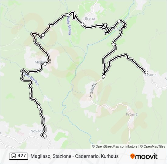 427 Route: Schedules, Stops & Maps - Novaggio, Posta (Updated)