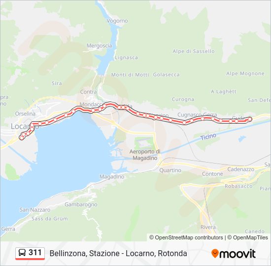 311 Route: Schedules, Stops & Maps - Gudo, Chiesa (Updated)