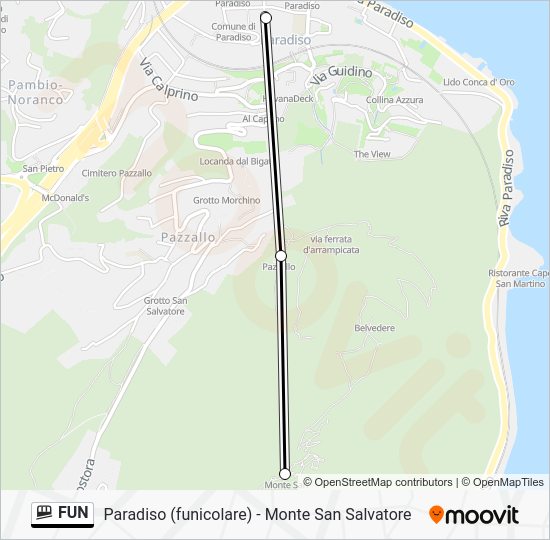 FUN Route: Schedules, Stops & Maps - Monte San Salvatore (Updated)