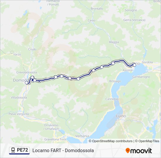 pe72 Route: Schedules, Stops & Maps - Locarno Fart (Updated)