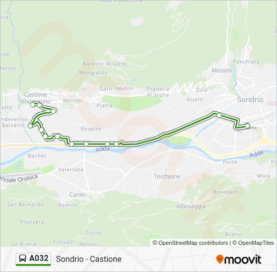 a032 Route: Schedules, Stops & Maps - Sondrio (Updated)
