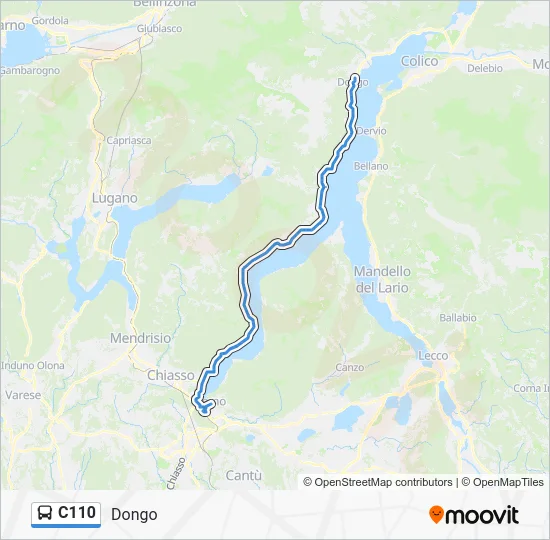 C110 Route: Schedules, Stops & Maps - Dongo (Updated)