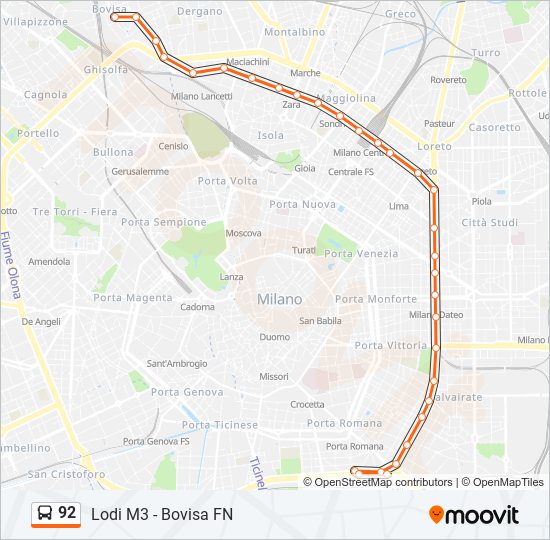 92 Route: Schedules, Stops & Maps - Lodi M3 (Updated)