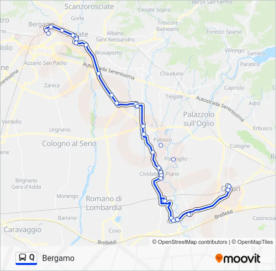 Q Route: Schedules, Stops & Maps - Bergamo (Updated)