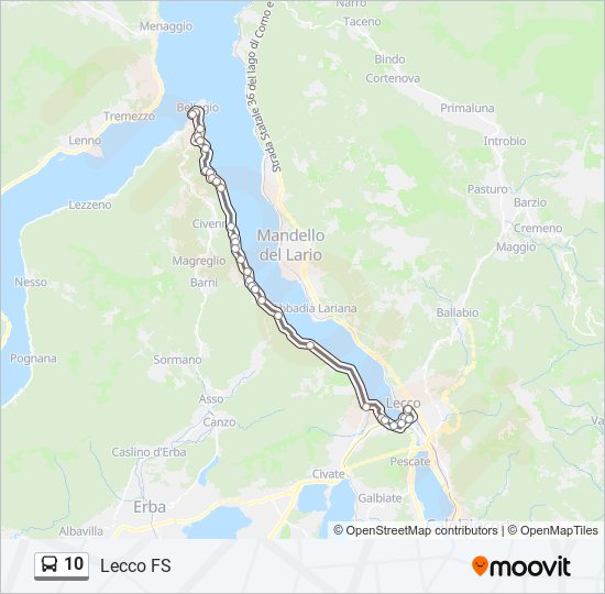 10 Route: Schedules, Stops & Maps - Lecco FS (Updated)