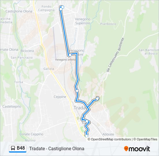 b48 Route: Schedules, Stops & Maps - Tradate (Liceo Marie Curie) (Updated)