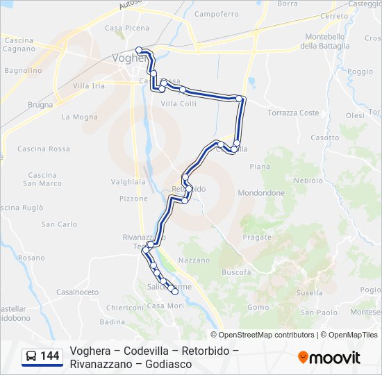144 Route: Schedules, Stops & Maps - Voghera - Autostazione (Updated)