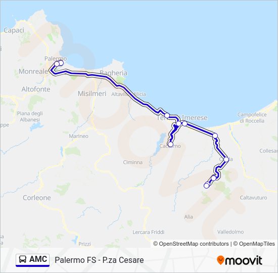 amc Route: Schedules, Stops & Maps - Palermo FS - P.za Cesare (Updated)
