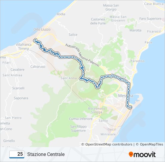 25 Route: Schedules, Stops & Maps - Stazione Centrale (Updated)