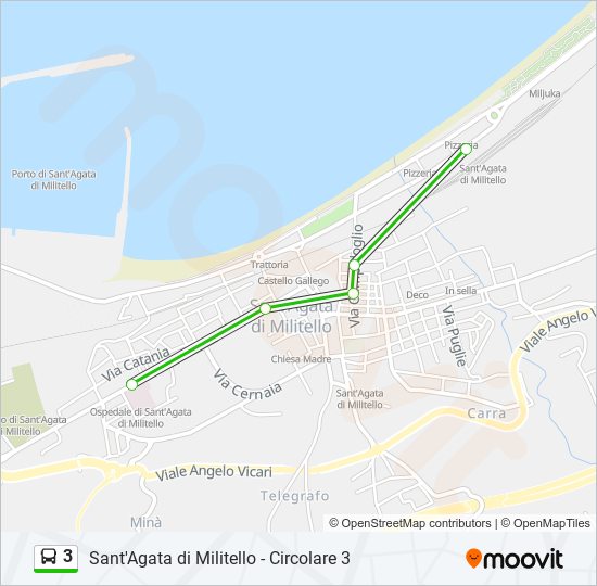 3 Route: Schedules, Stops & Maps - Ospedale (Updated)