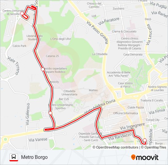 metro shuttle Route: Schedules, Stops & Maps - Metro Borgo (Updated)