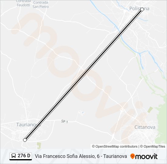 276 d Route: Schedules, Stops & Maps - Via Francesco Sofia Alessio, 6 ...
