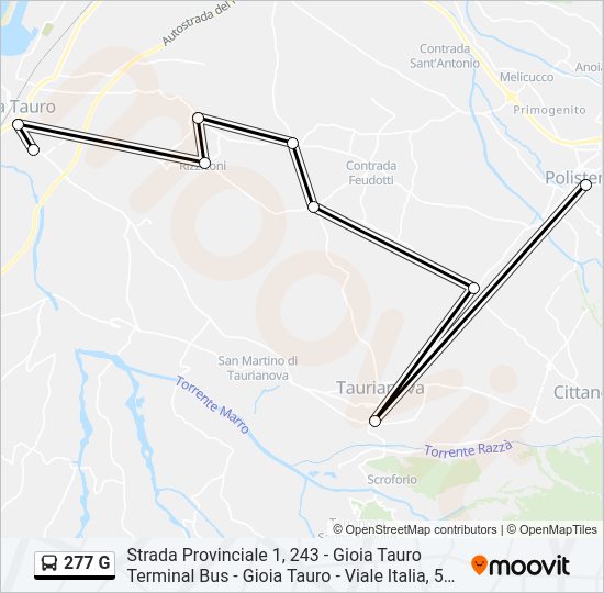 277 g Route: Schedules, Stops & Maps - Viale Italia, 56 - Polistena ...