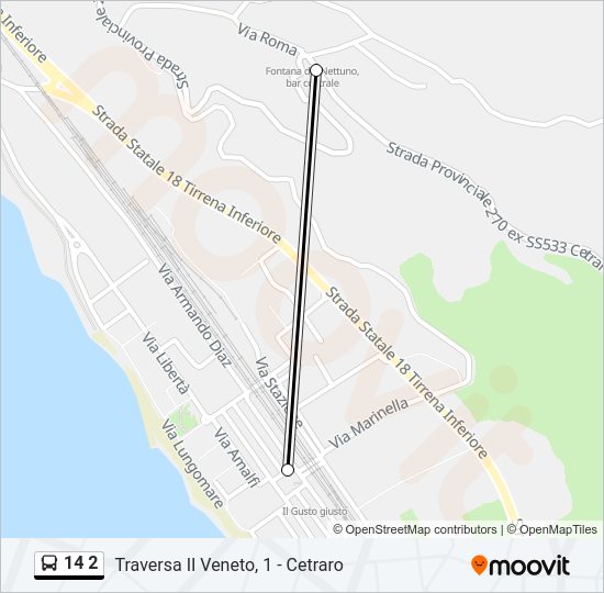 14 2 Route: Schedules, Stops & Maps - Traversa II Veneto, 1 - Cetraro ...