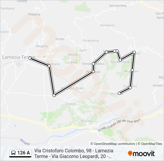 126 a Route: Schedules, Stops & Maps - Via Cristoforo Colombo, 98 ...