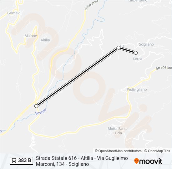 383 b Route: Schedules, Stops & Maps - Via Guglielmo Marconi, 134 ...