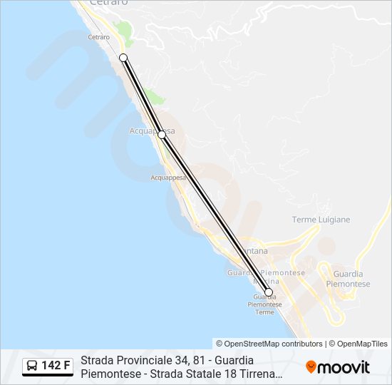 142 f Route: Schedules, Stops & Maps - Strada Statale 18 Tirrena ...