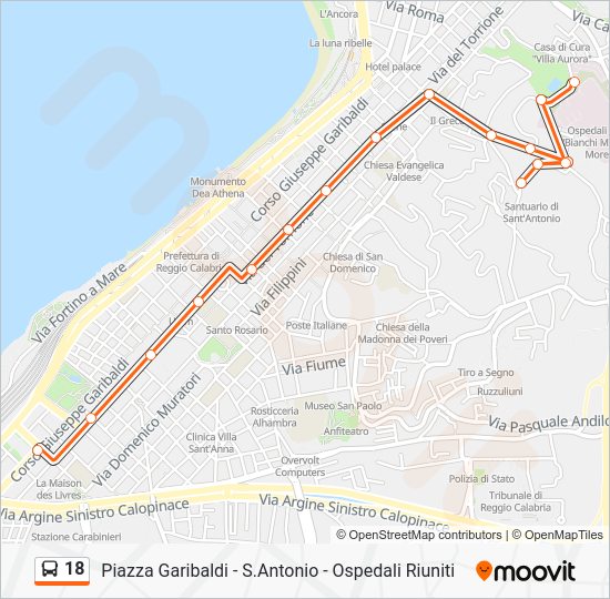 18 Route: Schedules, Stops & Maps - Via Circonv. Parco Caserta Cap. Oo ...