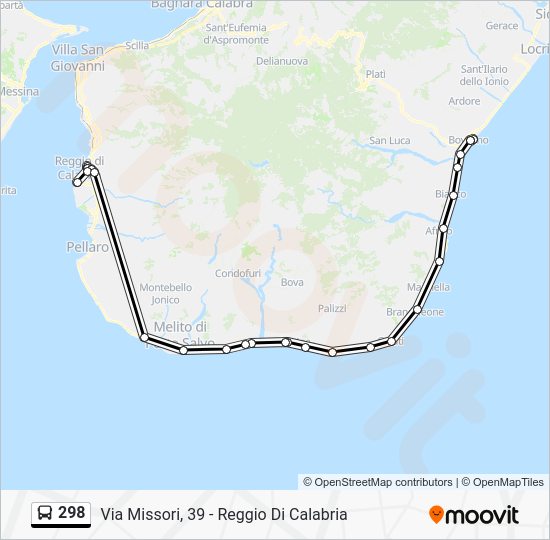 298 Route: Schedules, Stops & Maps - Via Missori, 39 - Reggio Di ...