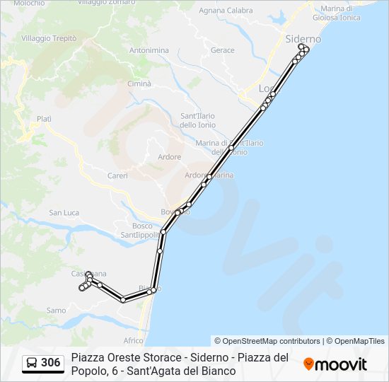 306 Route: Schedules, Stops & Maps - Piazza Del Popolo, 6 - Sant'Agata ...
