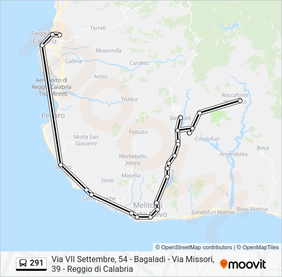 291 Route: Schedules, Stops & Maps - Via Bengasi, 35 - Roccaforte Del ...