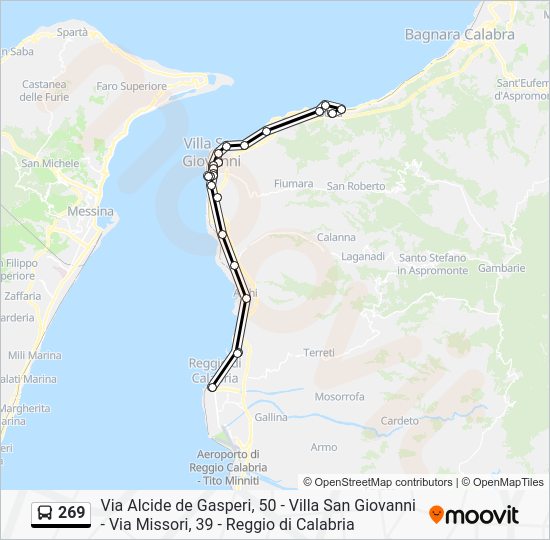 269 Route: Schedules, Stops & Maps - Strada Statale 737, 19 - Scilla ...