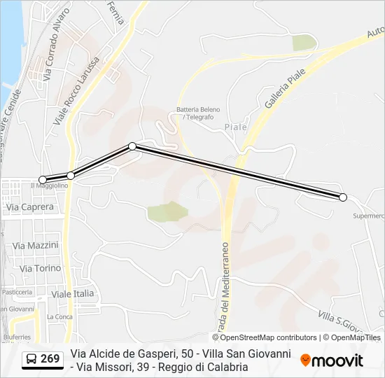 269 Route: Schedules, Stops & Maps - Via Campo Piale, 32-34 - Campo ...