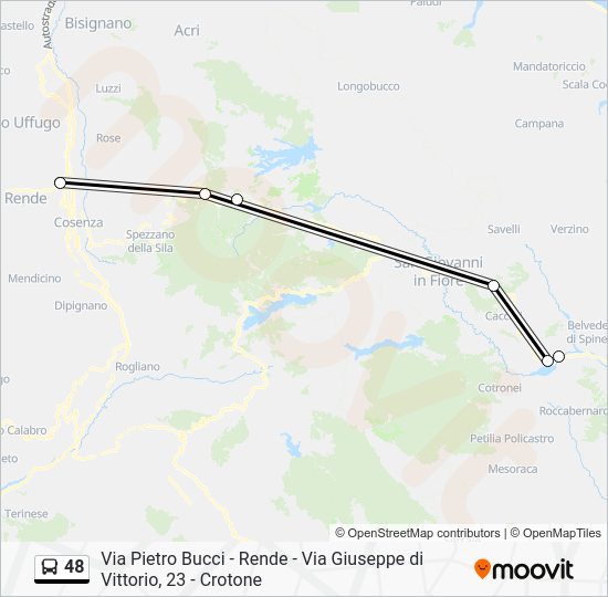 48 Route: Schedules, Stops & Maps - Via Pietro Bucci - Rende (Updated)
