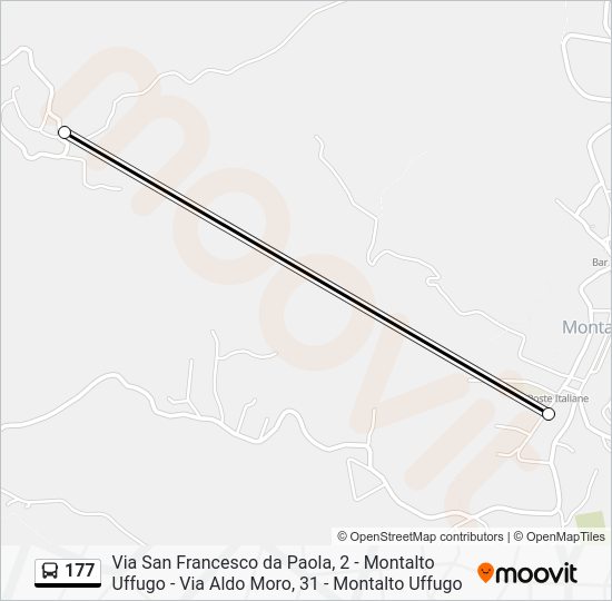 177 Route: Schedules, Stops & Maps - Via Aldo Moro, 31 - Montalto ...