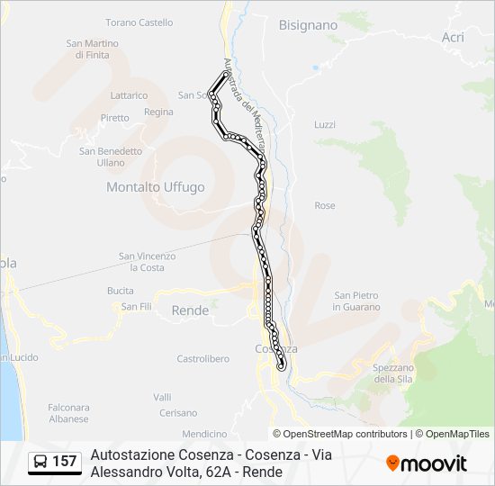 157 Route: Schedules, Stops & Maps - Strada Statale 19 Delle Calabrie ...