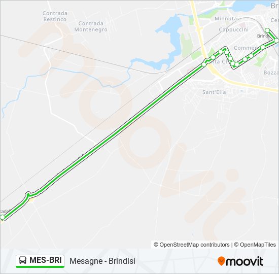 mesbri Route: Schedules, Stops & Maps - Brindisi - Via Bastioni Carlo V ...