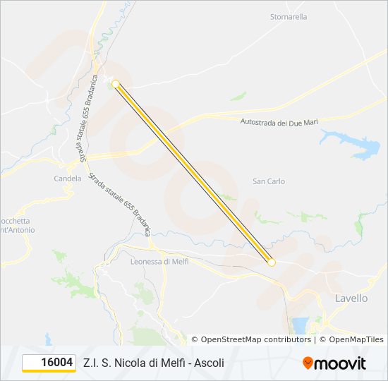 16004 Route: Schedules, Stops & Maps - Melfi - Z.I. San Nicola Di Melfi ...