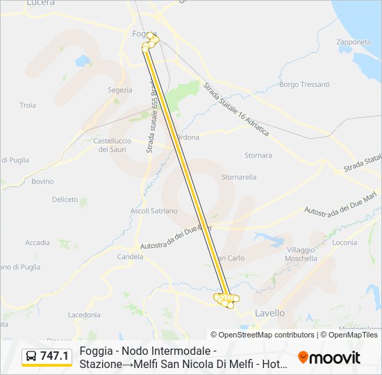 7471 Route: Schedules, Stops & Maps - Foggia - Nodo Intermodale ...