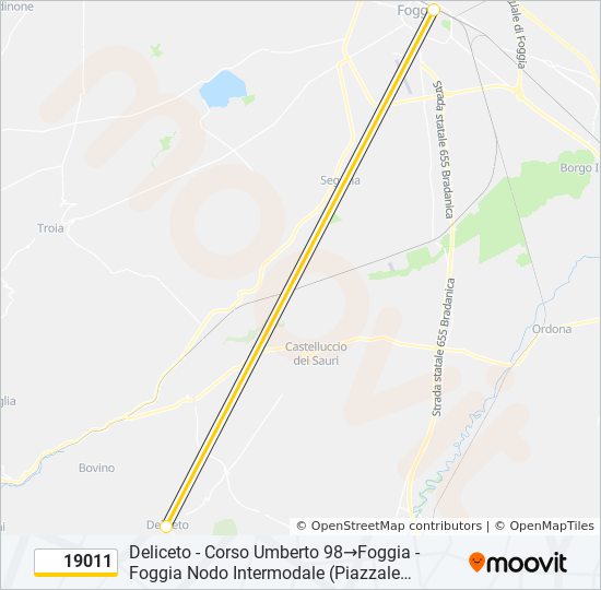 19011 Route: Schedules, Stops & Maps - Deliceto - Corso Umberto 98‎→ ...
