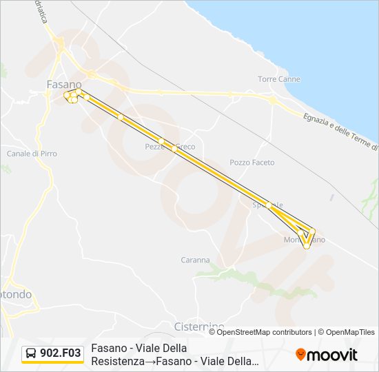 902f03 Route: Schedules, Stops & Maps - Fasano - Viale Della Resistenza ...