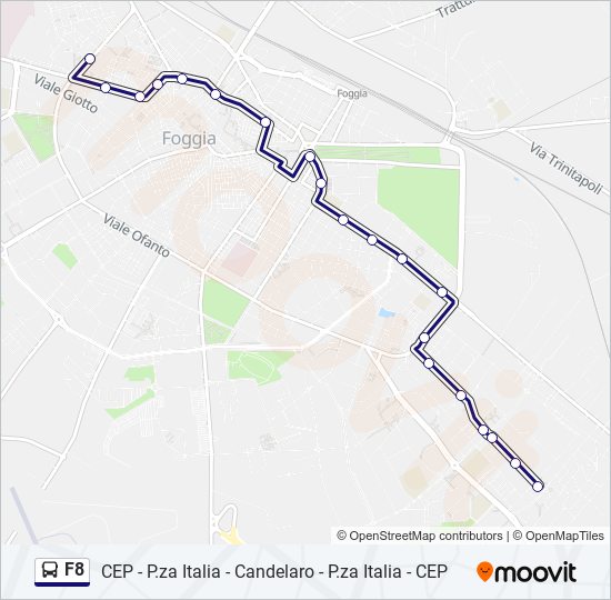 F8 Route Schedules Stops Maps V Le Candelaro S G Bosco G F8 Route Schedules Stops Maps V Le Candelaro S G Bosco G