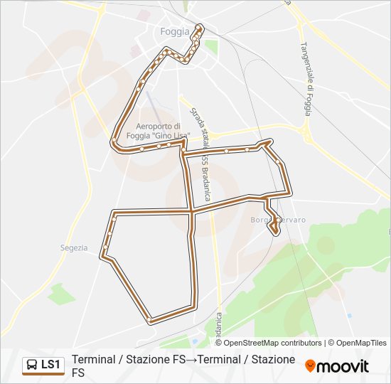 ls1 Route: Schedules, Stops & Maps - Terminal / Stazione FS‎→Terminal ...