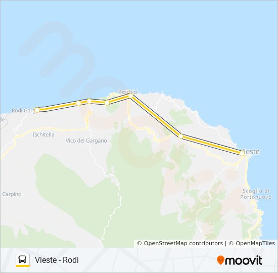 1006ai22 Route: Schedules, Stops & Maps - Vieste - Lungomare Europa ...